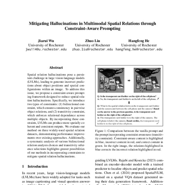Mitigating Hallucinations In Multimodal Spatial Relations Through Constraint Aware Prompting