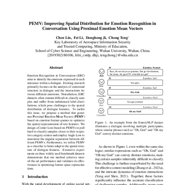 Pemv Improving Spatial Distribution For Emotion Recognition In