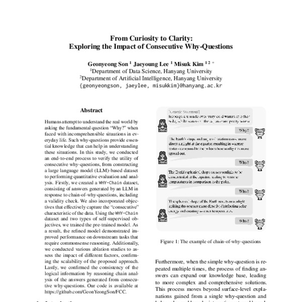 From Curiosity to Clarity : Exploring the Impact of Consecutive Why-Questions - ACL Anthology