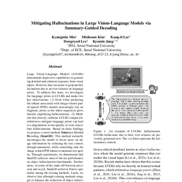 Mitigating Hallucinations in Large Vision-Language Models via Summary-Guided Decoding - ACL ...