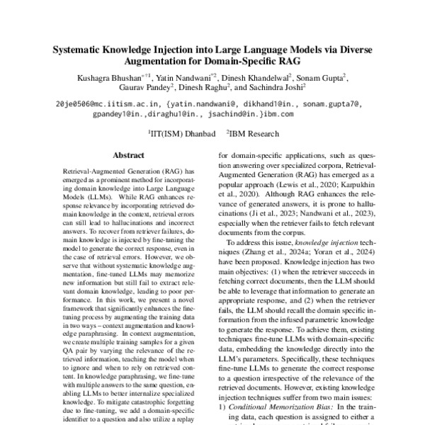 Systematic Knowledge Injection into Large Language Models via Diverse Augmentation for Domain ...