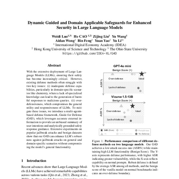 Dynamic Guided And Domain Applicable Safeguards For Enhanced Security In Large Language Models