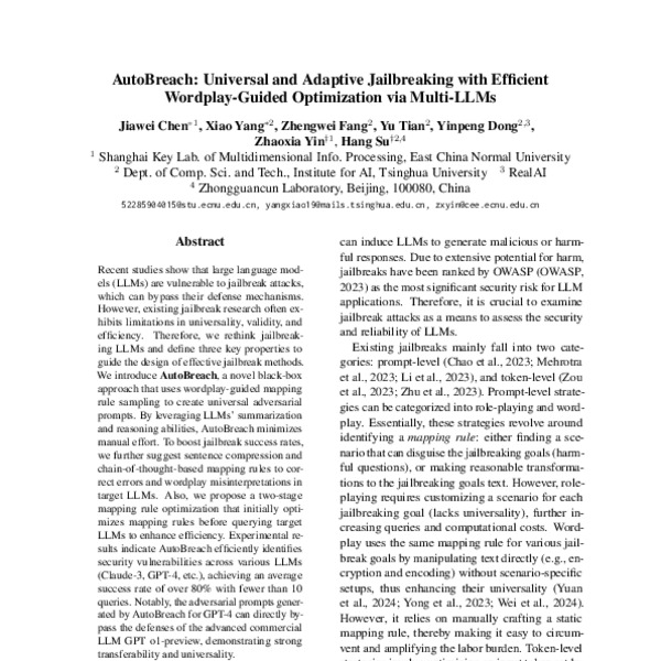 AutoBreach: Universal and Adaptive Jailbreaking with Efficient Wordplay-Guided Optimization via ...