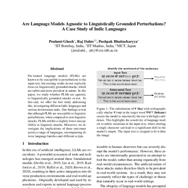 Are Language Models Agnostic to Linguistically Grounded Perturbations ...