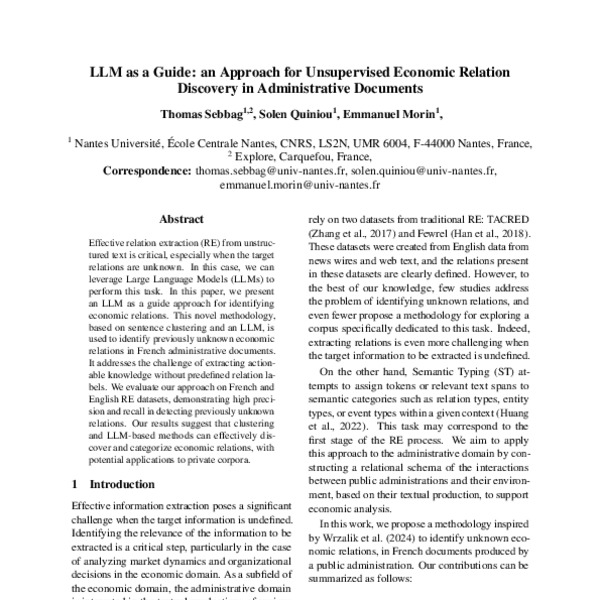 LLM as a Guide: an Approach for Unsupervised Economic Relation ...
