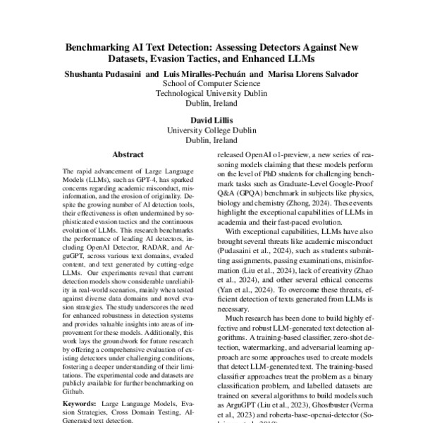 Benchmarking Ai Text Detection Assessing Detectors Against New