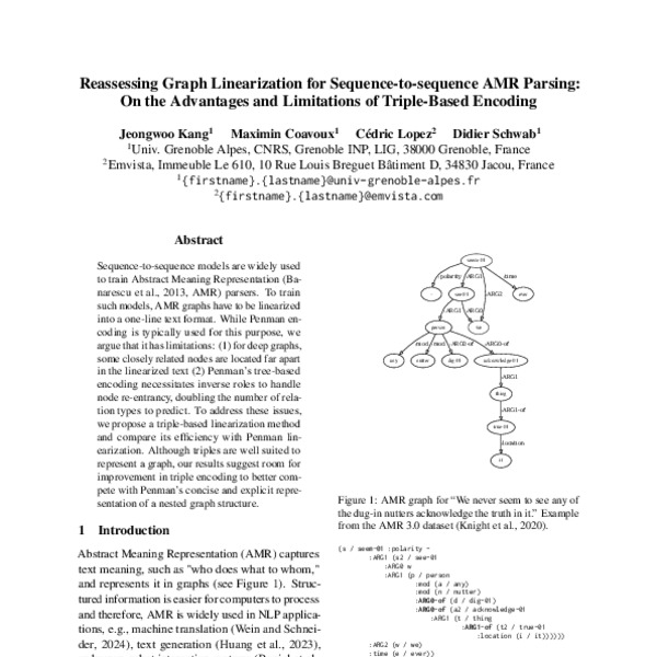 Reassessing Graph Linearization for Sequence-to-sequence AMR Parsing: On the Advantages and ...
