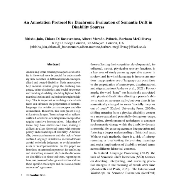 An Annotation Protocol for Diachronic Evaluation of Semantic Drift in ...