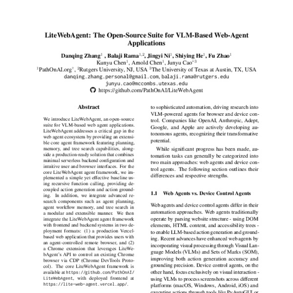 LiteWebAgent: The Open-Source Suite for VLM-Based Web-Agent Applications - ACL Anthology