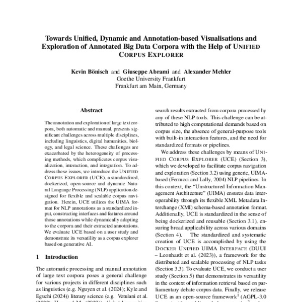 Towards Unified Dynamic And Annotation Based Visualisations And