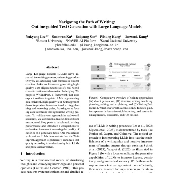 Navigating the Path of Writing: Outline-guided Text Generation with Large Language Models - ACL ...