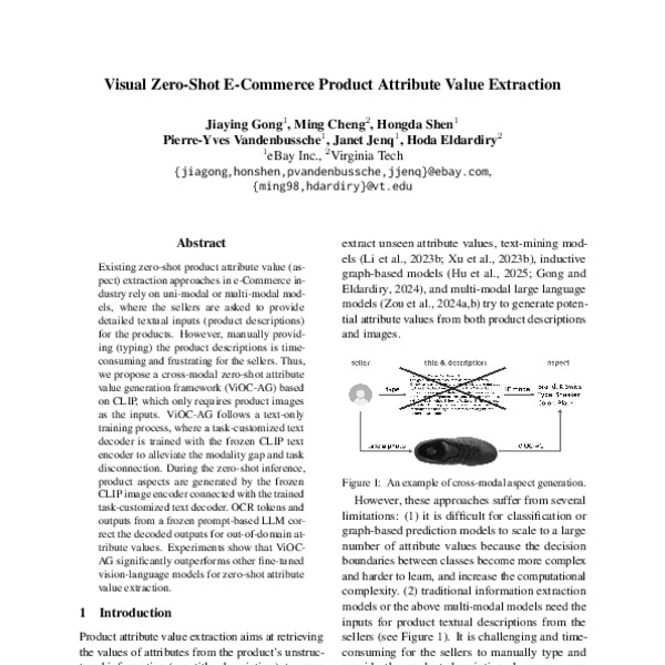 Visual Zero-Shot E-Commerce Product Attribute Value Extraction - ACL Anthology