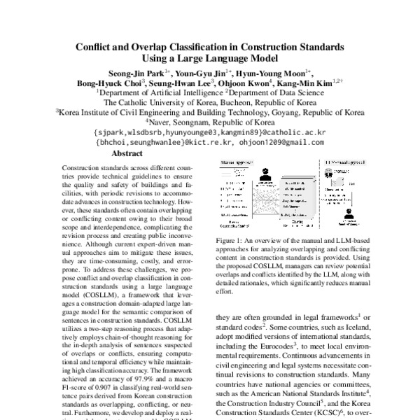 Conflict and Overlap Classification in Construction Standards Using a Large Language Model - ACL ...