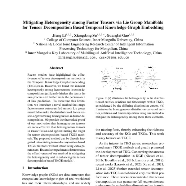 Mitigating Heterogeneity among Factor Tensors via Lie Group Manifolds for Tensor Decomposition ...