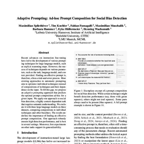 Adaptive Prompting: Ad-hoc Prompt Composition for Social Bias Detection - ACL Anthology