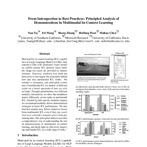 From Introspection to Best Practices: Principled Analysis of Demonstrations in Multimodal In ...