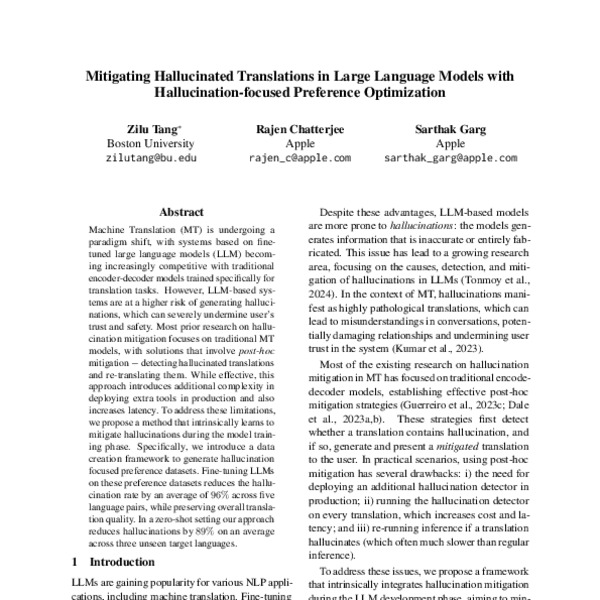 Mitigating Hallucinated Translations in Large Language Models with Hallucination-focused ...
