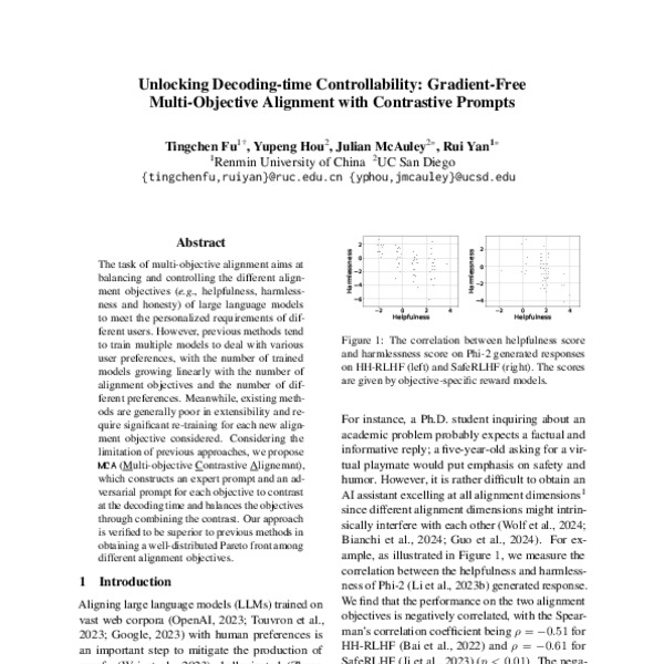 Unlocking Decoding-time Controllability: Gradient-Free Multi-Objective Alignment with ...