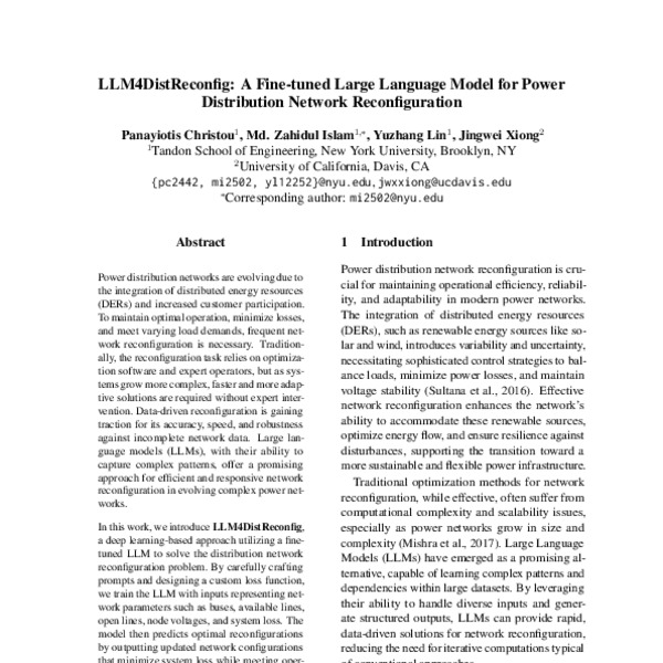 LLM4DistReconfig: A Fine-tuned Large Language Model for Power ...