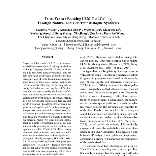 ToolFlow: Boosting LLM Tool-Calling Through Natural and Coherent ...