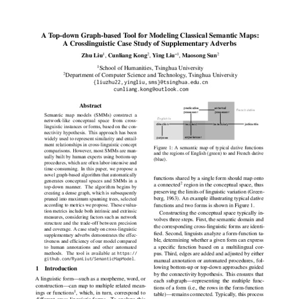 A Top-down Graph-based Tool for Modeling Classical Semantic Maps: A Case Study of Supplementary ...