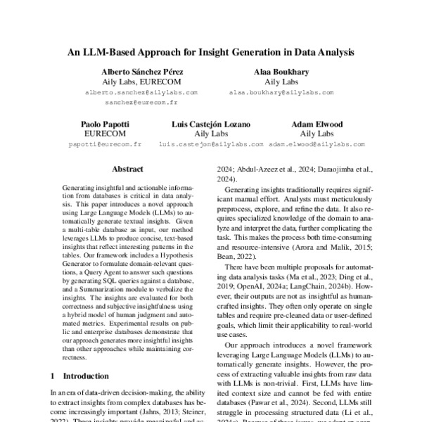 An LLM-Based Approach for Insight Generation in Data Analysis - ACL Anthology