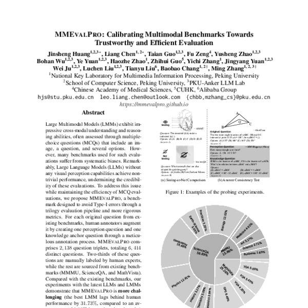 MMEvalPro: Calibrating Multimodal Benchmarks Towards Trustworthy and Efficient Evaluation - ACL ...