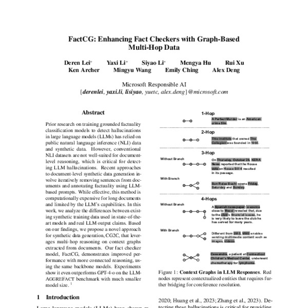 FactCG: Enhancing Fact Checkers with Graph-Based Multi-Hop Data - ACL Anthology
