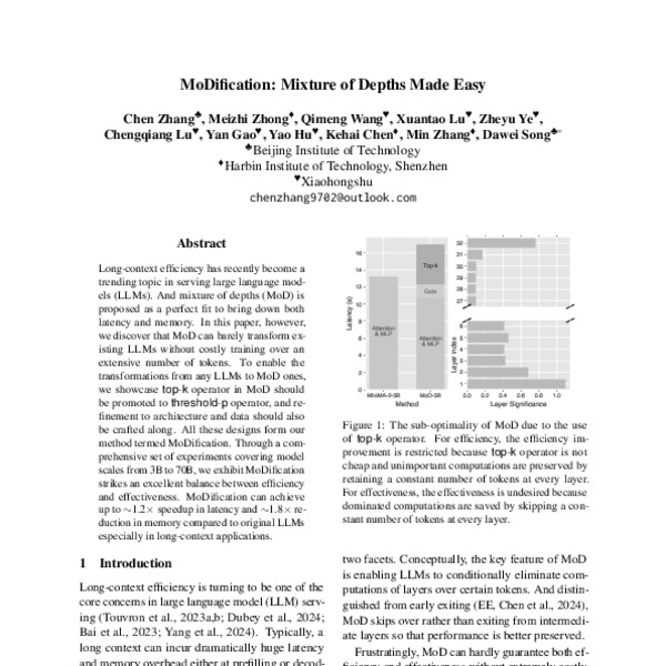 MoDification: Mixture of Depths Made Easy - ACL Anthology
