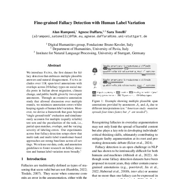 Fine-grained Fallacy Detection with Human Label Variation - ACL Anthology