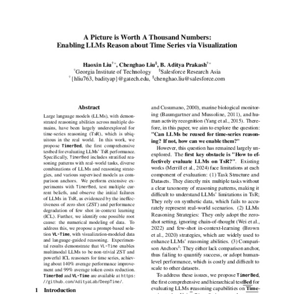 A Picture is Worth A Thousand Numbers: Enabling LLMs Reason about Time ...