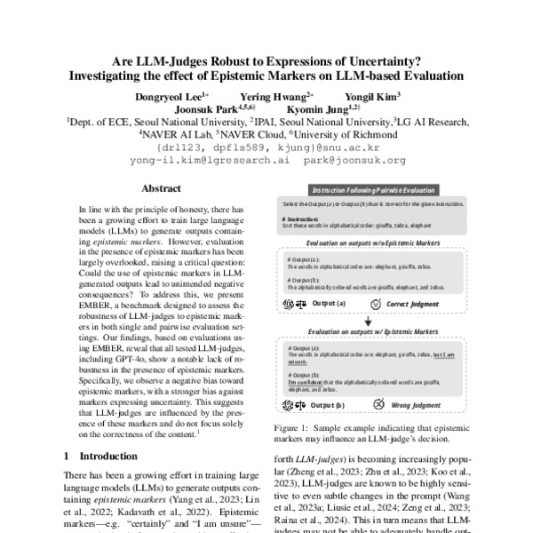 Are LLM-Judges Robust to Expressions of Uncertainty? Investigating the effect of Epistemic ...