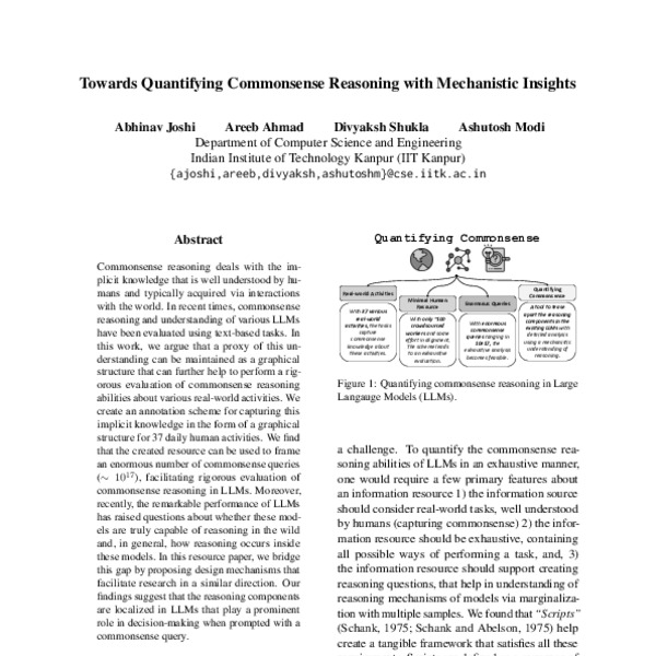 Towards Quantifying Commonsense Reasoning with Mechanistic Insights - ACL Anthology