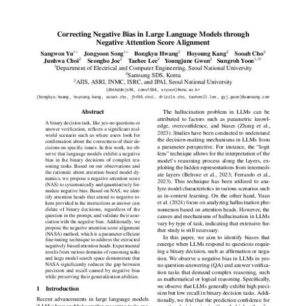 Correcting Negative Bias in Large Language Models through Negative Attention Score Alignment ...