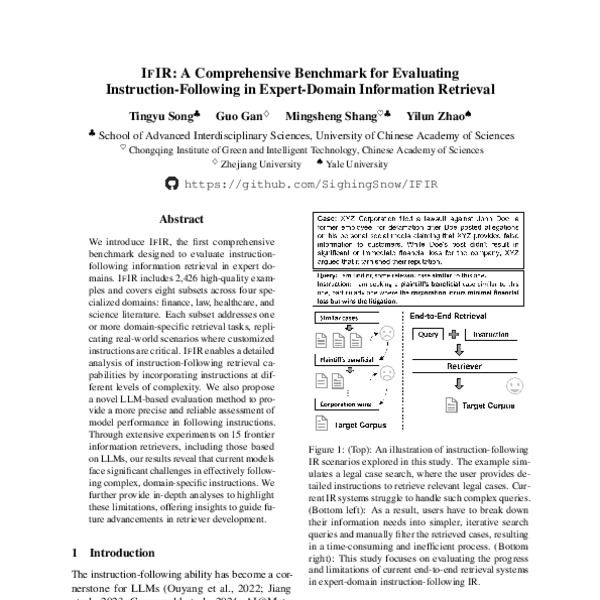 IFIR: A Comprehensive Benchmark for Evaluating Instruction-Following in ...