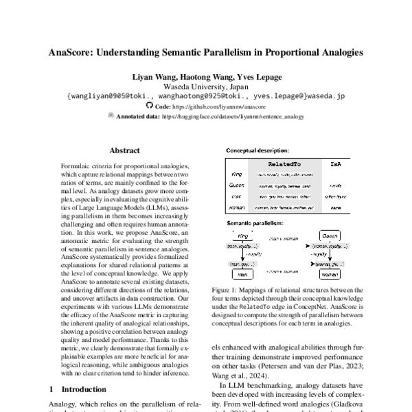 AnaScore: Understanding Semantic Parallelism in Proportional Analogies - ACL Anthology