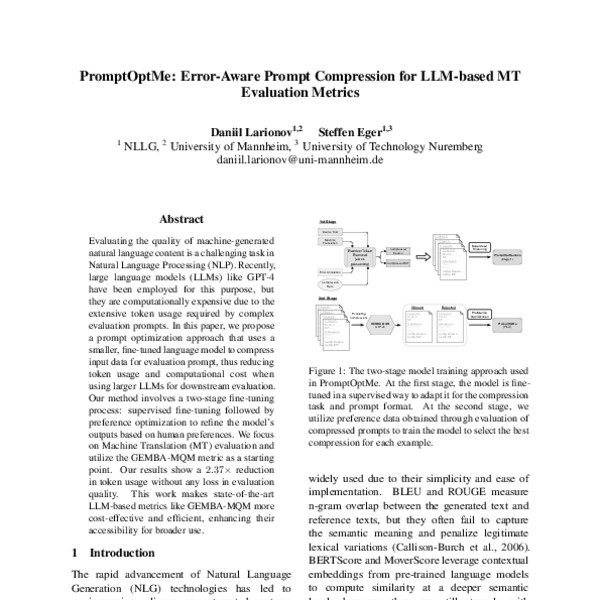 PromptOptMe: Error-Aware Prompt Compression for LLM-based MT Evaluation Metrics - ACL Anthology