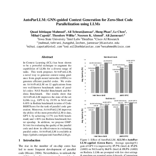 AutoParLLM: GNN-guided Context Generation for Zero-Shot Code Parallelization using LLMs - ACL ...