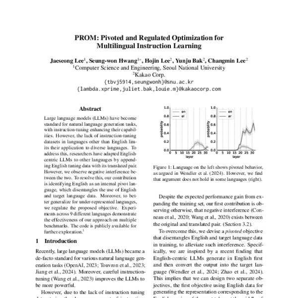 PROM: Pivoted and Regulated Optimization for Multilingual Instruction Learning - ACL Anthology