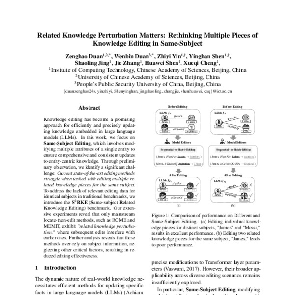 Related Knowledge Perturbation Matters Rethinking Multiple Pieces Of Knowledge Editing In Same