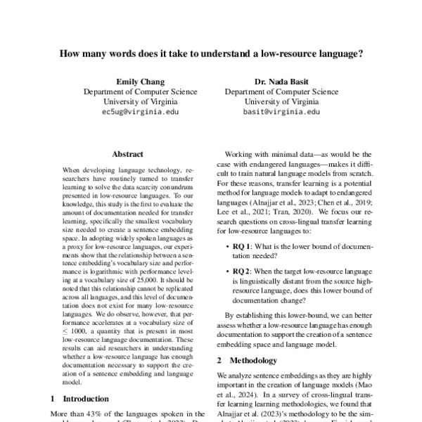 How many words does it take to understand a low-resource language ...