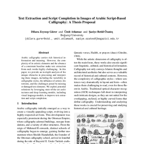 Text Extraction and Script Completion in Images of Arabic Script-Based ...