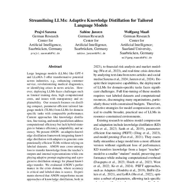 Streamlining LLMs: Adaptive Knowledge Distillation for Tailored Language Models - ACL Anthology
