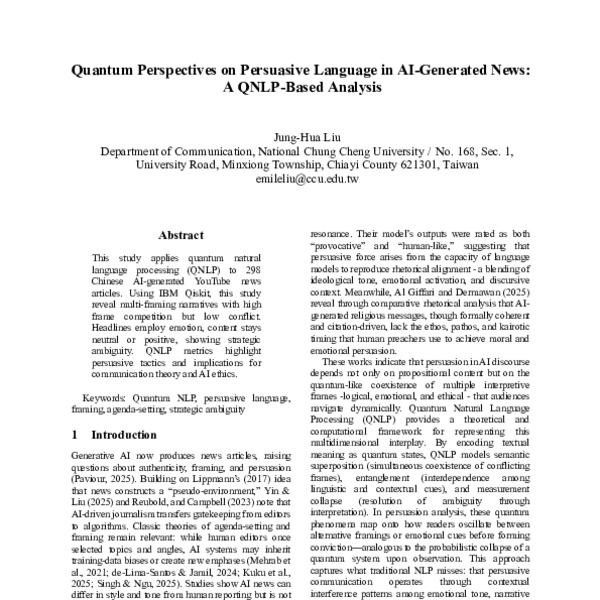 Quantum Perspectives on Persuasive Language in AI-Generated News: A ...