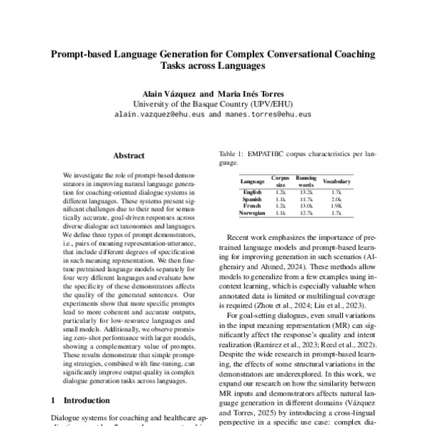 Prompt-based Language Generation for Complex Conversational Coaching ...