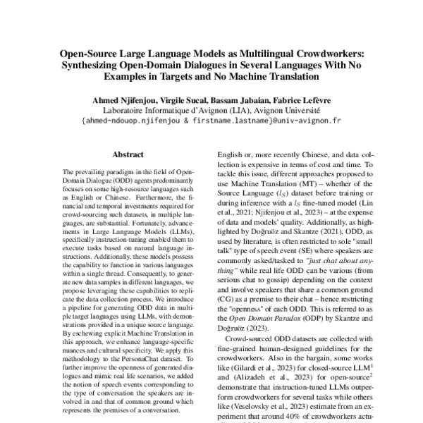 Open-Source Large Language Models as Multilingual Crowdworkers ...