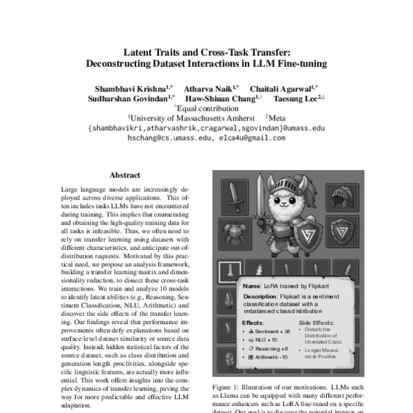 Latent Traits and Cross-Task Transfer: Deconstructing Dataset ...
