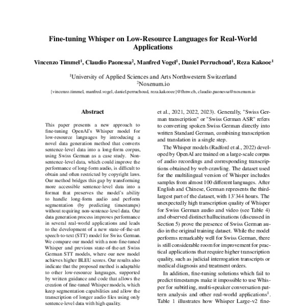 Fine-tuning Whisper on Low-Resource Languages for Real-World ...