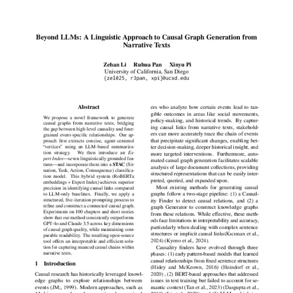 Beyond LLMs A Linguistic Approach to Causal Graph Generation from ...