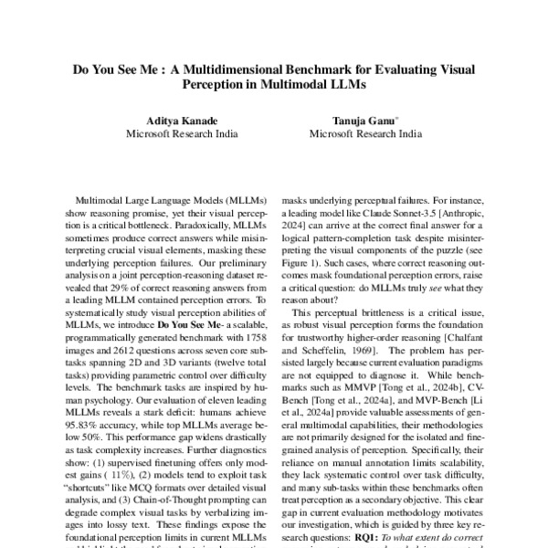 Do You See Me : A Multidimensional Benchmark for Evaluating Visual ...